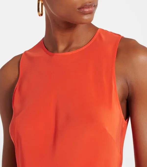 Asceno Valencia Silk Maxi Dress
