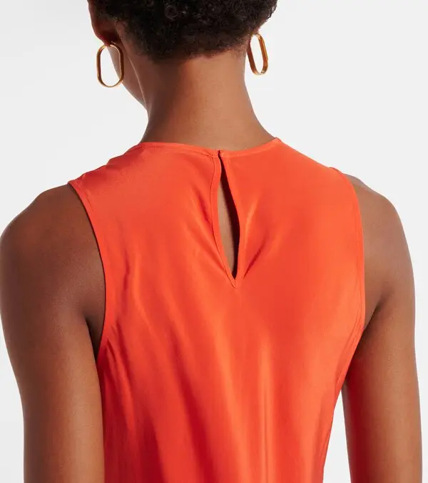 Asceno Valencia Silk Maxi Dress