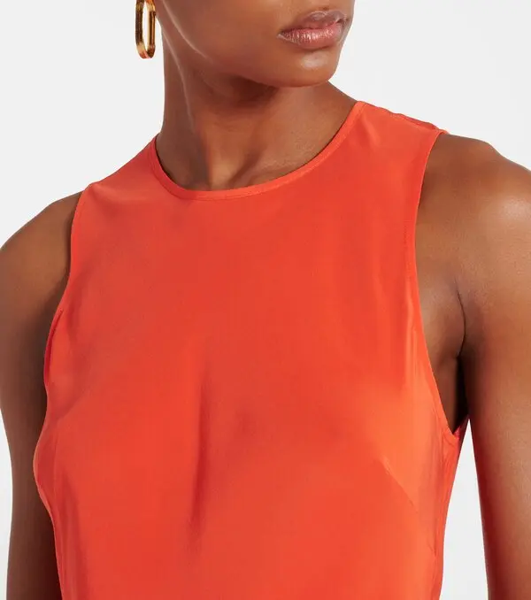 Asceno Valencia Silk Maxi Dress