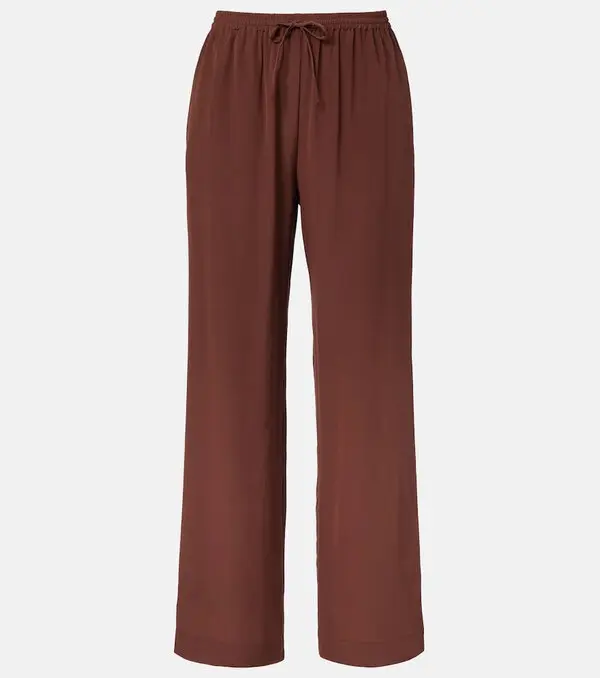 Asceno Aurelia Wide-leg Pants - Brown