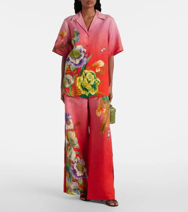 ALEMAIS Alémais Inez Floral Linen Shirt - Multicoloured