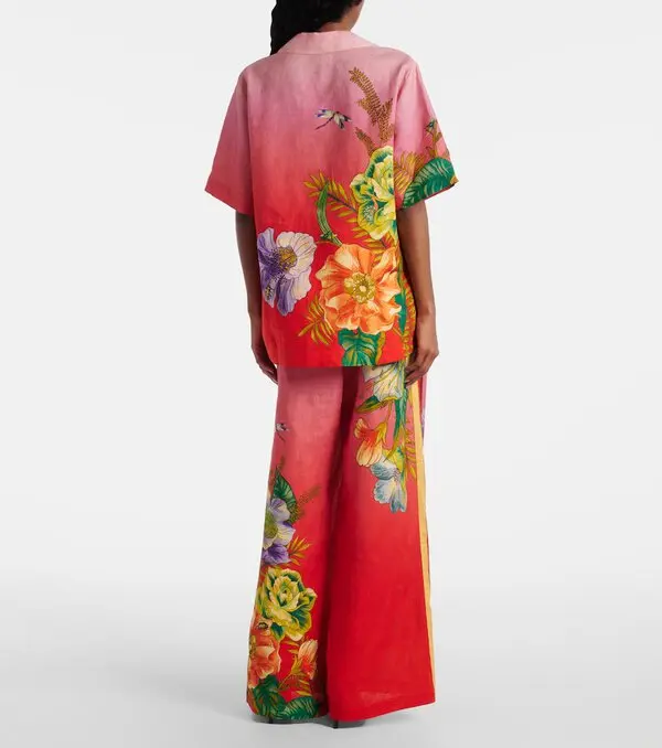 ALEMAIS Alémais Inez Floral Linen Shirt - Multicoloured