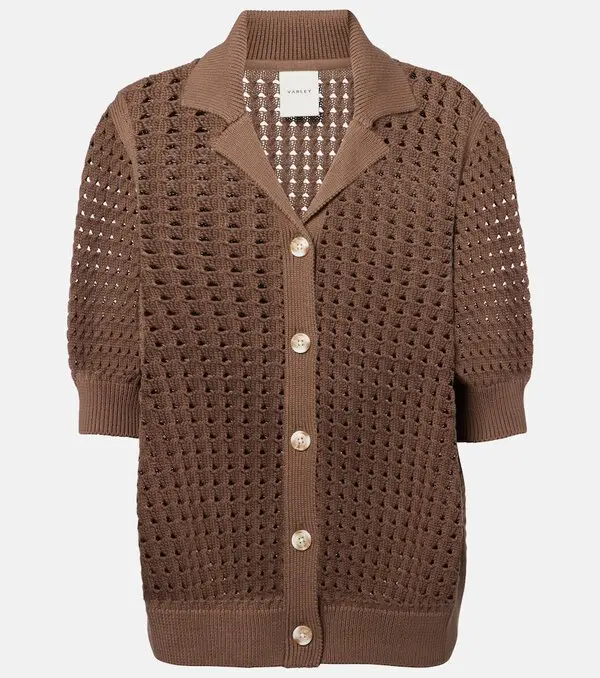 Varley Ellie Open-knit Shirt