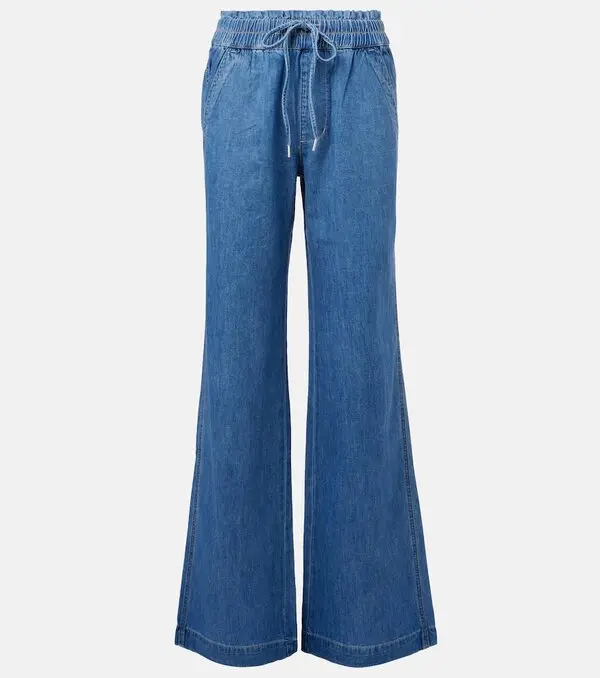 Veronica Beard Dunford Wide-leg Jeans - Blue