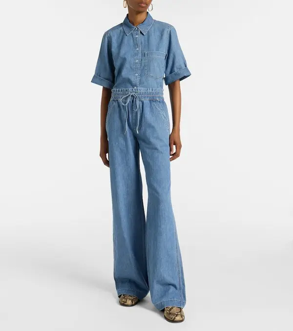 Veronica Beard Dunford Wide-leg Jeans