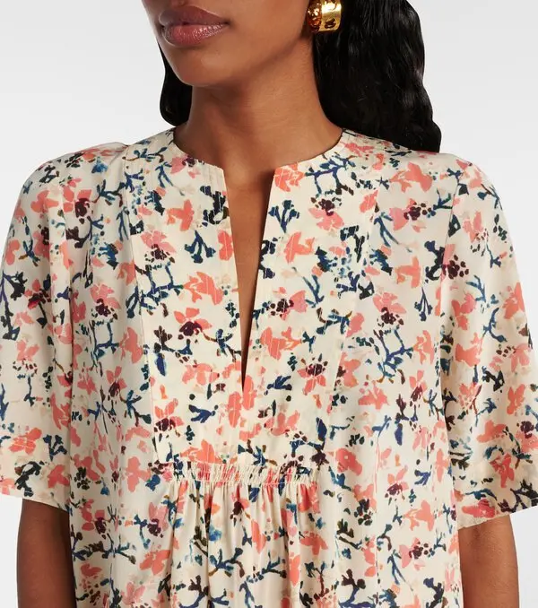 Ulla Johnson Calla Floral Silk Top