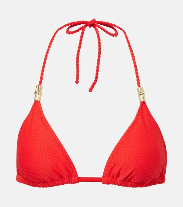 Heidi Klein Halterneck Bikini Top - Red