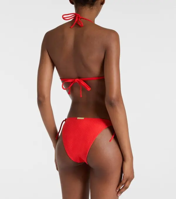 Heidi Klein Halterneck Bikini Top - Red