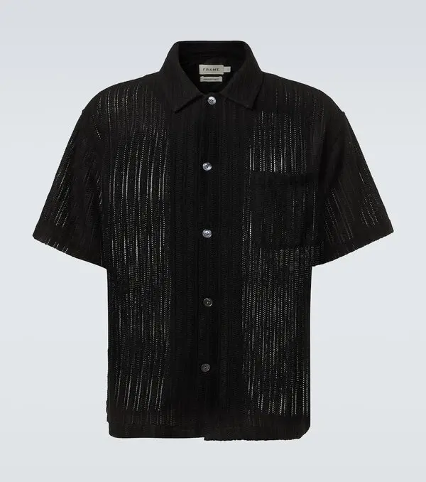 FRAME Crochet Shirt - Black