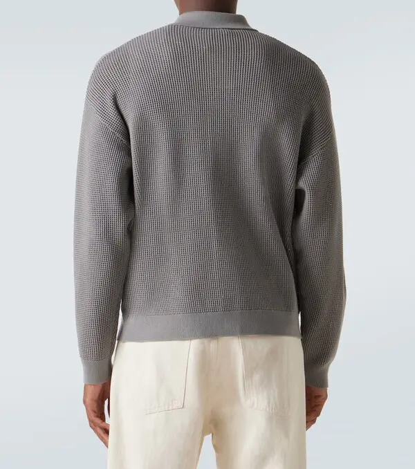 FRAME Open-knit Cardigan - Grey
