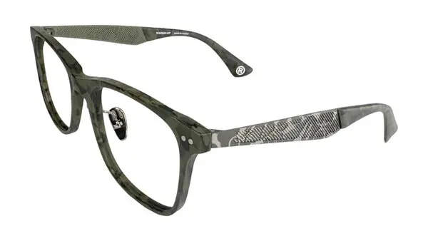 A BATHING APE Optical Flame Ba13014 Glasses - Olive Drab