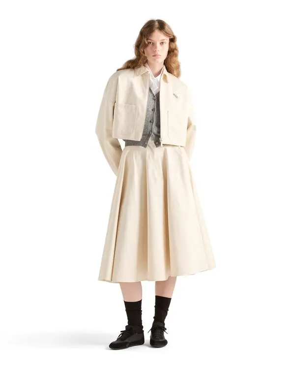 Prada Chino Midi-skirt - Neutral