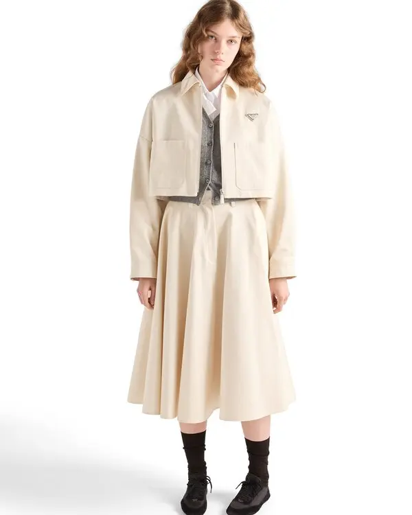 Prada Chino Midi-skirt - Neutral