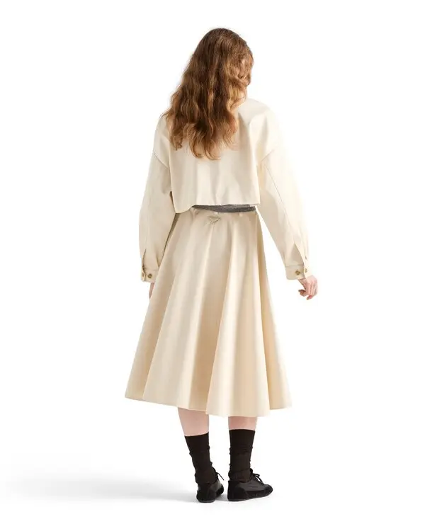 Prada Chino Midi-skirt - Neutral