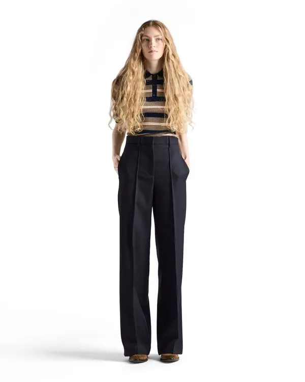 Prada Striped Cotton Polo Shirt