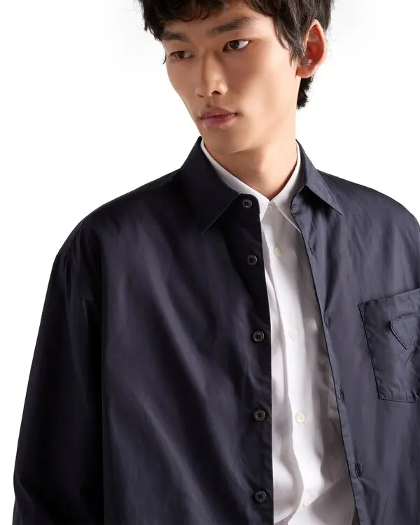 Prada Cotton Padded Hirt - Blue