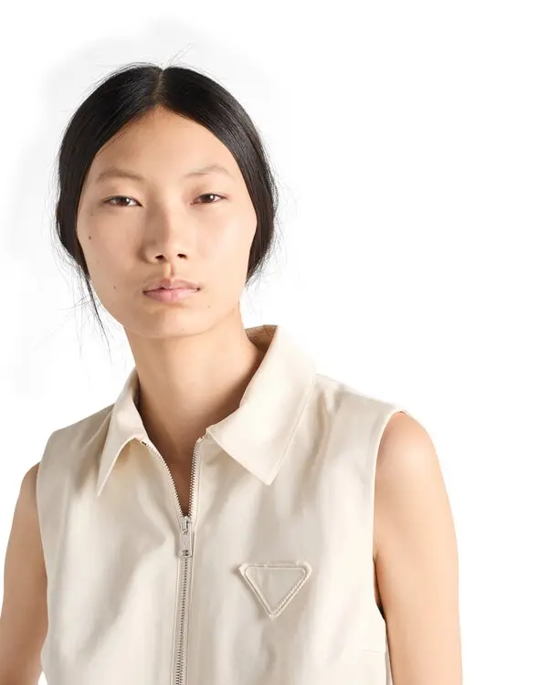 Prada Chino Mini-dress - Neutral