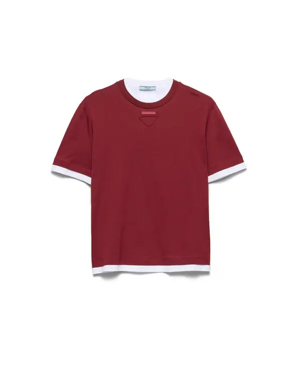 Prada Cotton Jersey T-shirt - Red
