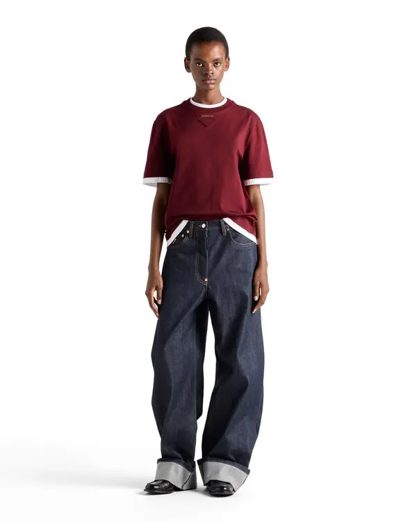 Prada Cotton Jersey T-shirt - Red