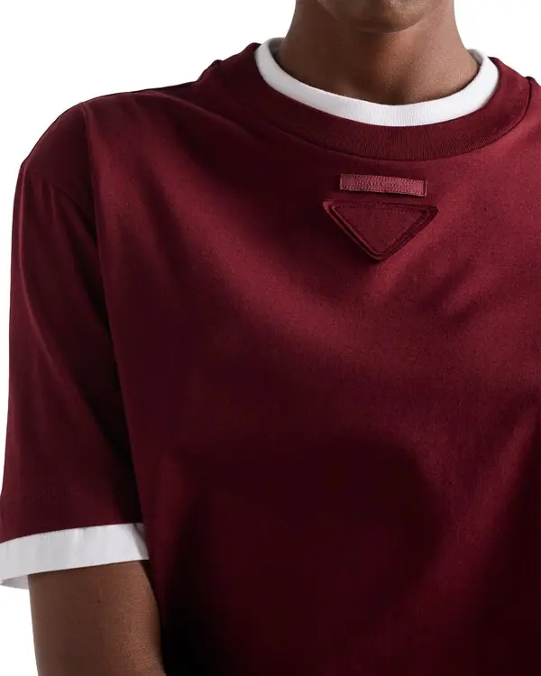 Prada Cotton Jersey T-shirt - Red