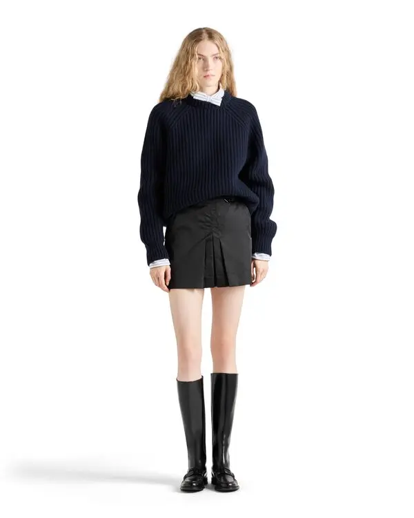 Prada Re-nylon Miniskirt - Black