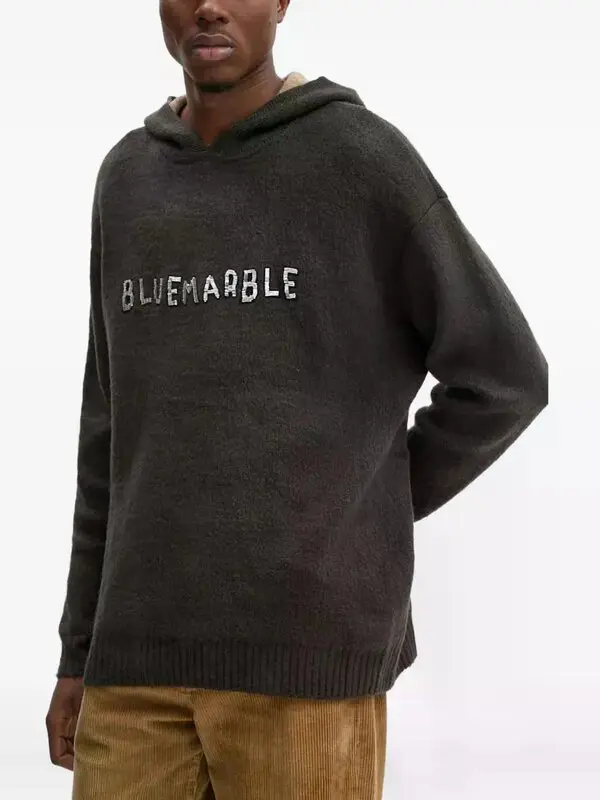 BLUEMARBLE Embellished Logo Hooded Sweatshirt