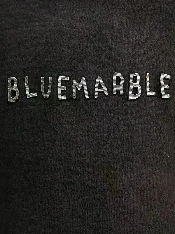 BLUEMARBLE Embellished Logo Hooded Sweatshirt
