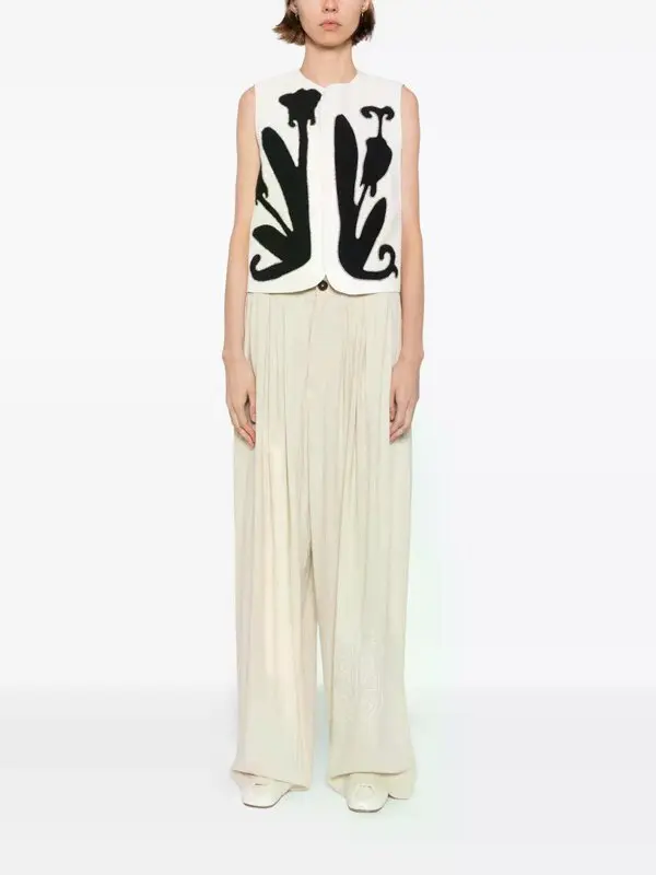 KINYAN LAM Appliqué Embroidered Vest