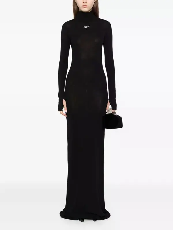 Off-White Slick Maxi Dress