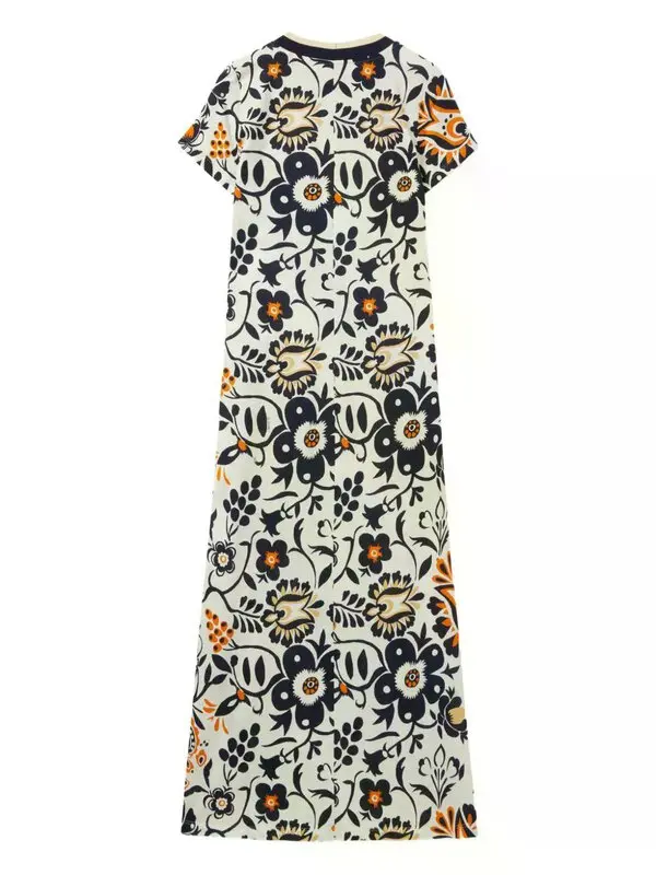 La DoubleJ Swing Floral-print Dress - White