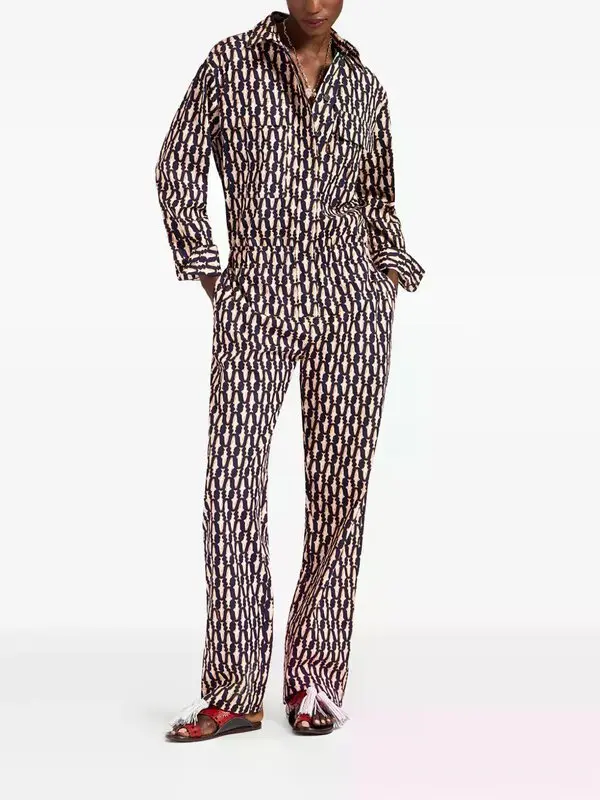La DoubleJ Pilot Jumpsuit Fish Print