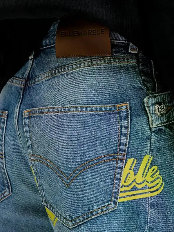 BLUEMARBLE Twisted Seams Logo-print Jeans