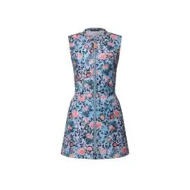 LOUIS VUITTON Floral Vine Zip-up Dress