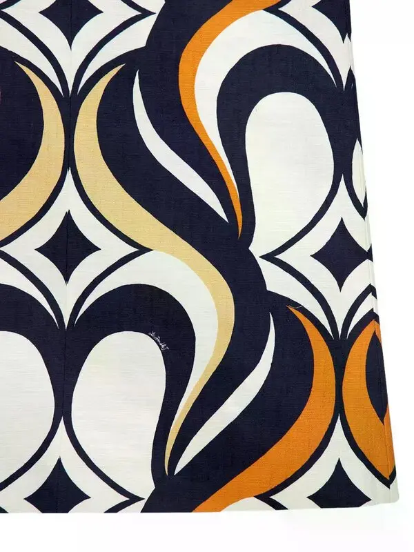 La DoubleJ Macro-pattern Midi Skirt - White