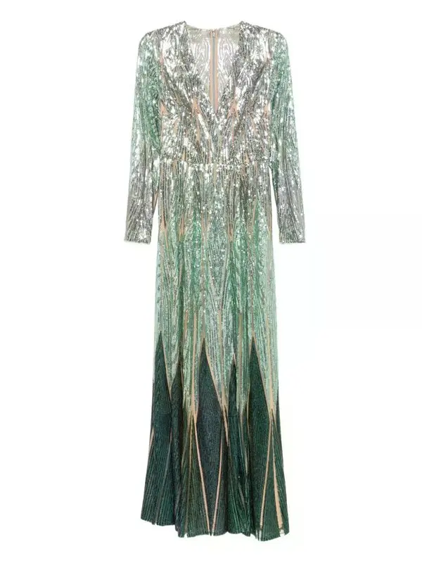 chinese dress ladies Embroidered Tulle Long Dress main image 1