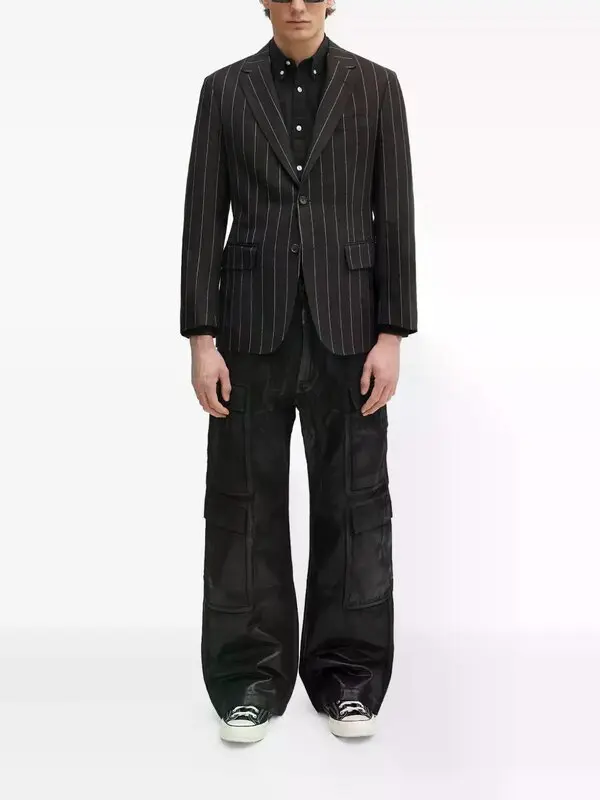 WACKO MARIA Pinstripe Single-breasted Blazer