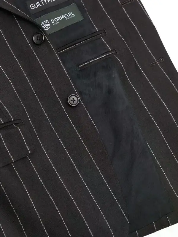 WACKO MARIA Pinstripe Single-breasted Blazer