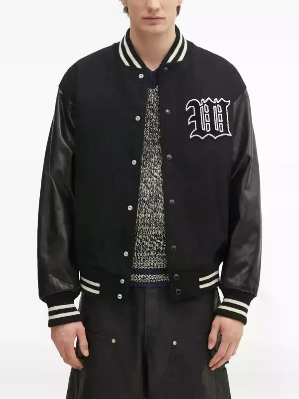 WACKO MARIA Contrast-sleeves Varsity Jacket
