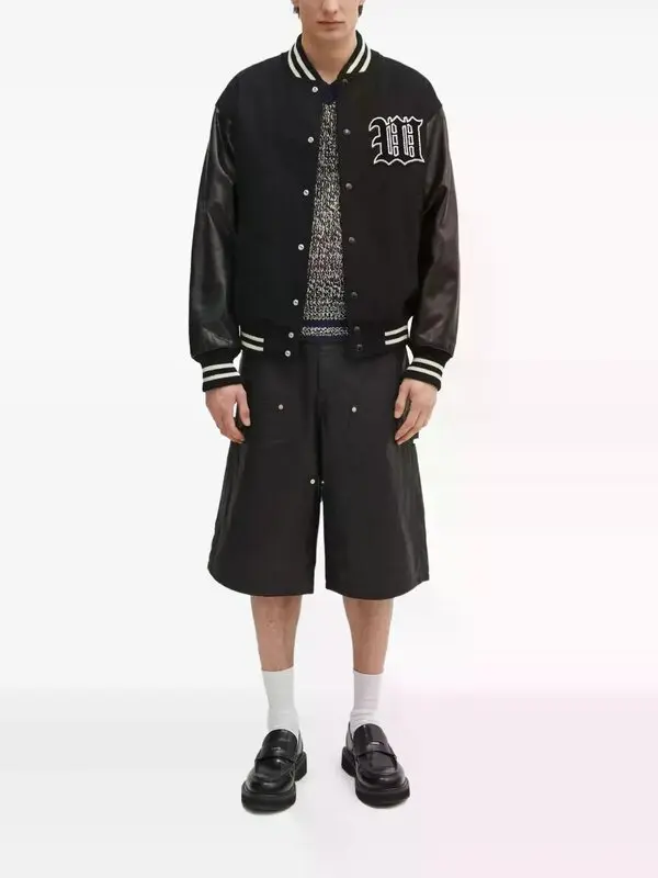 WACKO MARIA Contrast-sleeves Varsity Jacket