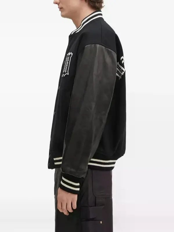 WACKO MARIA Contrast-sleeves Varsity Jacket