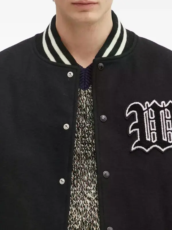 WACKO MARIA Contrast-sleeves Varsity Jacket