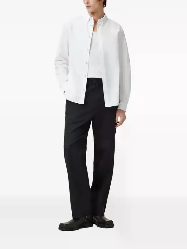 ALLSAINTS Haven Logo-embroidered Shirt - White