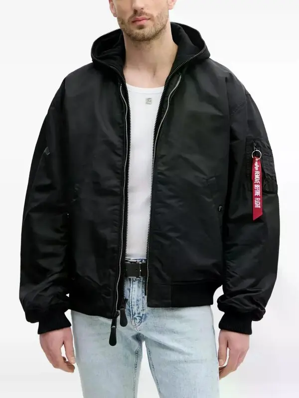 Alpha Industries Hooded Bomber Jacket