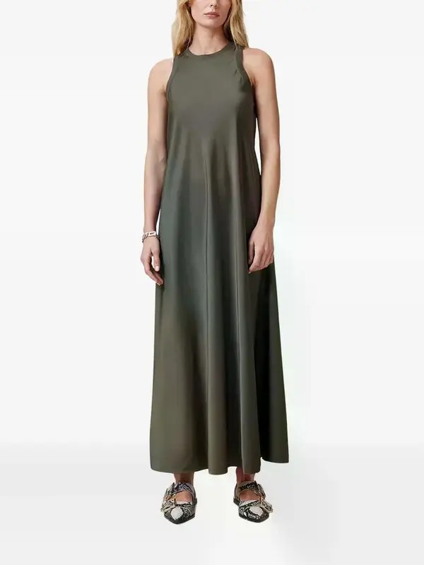 Allsaints Aida A-Line Maxi Dress In Green - 25% Off | Editorialist