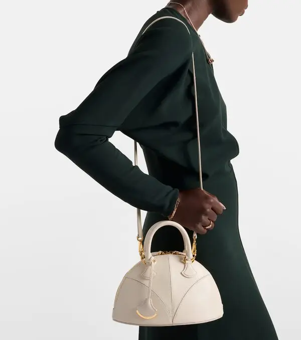 BVLGARI Marquise Small Leather Top-handle Bag