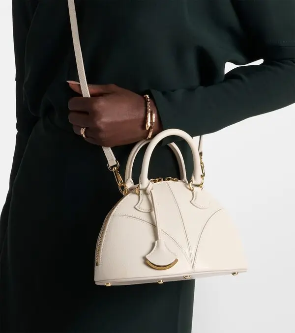 BVLGARI Marquise Small Leather Top-handle Bag