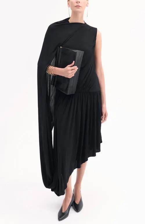 Co Asymmetric Viscose Jersey Dress
