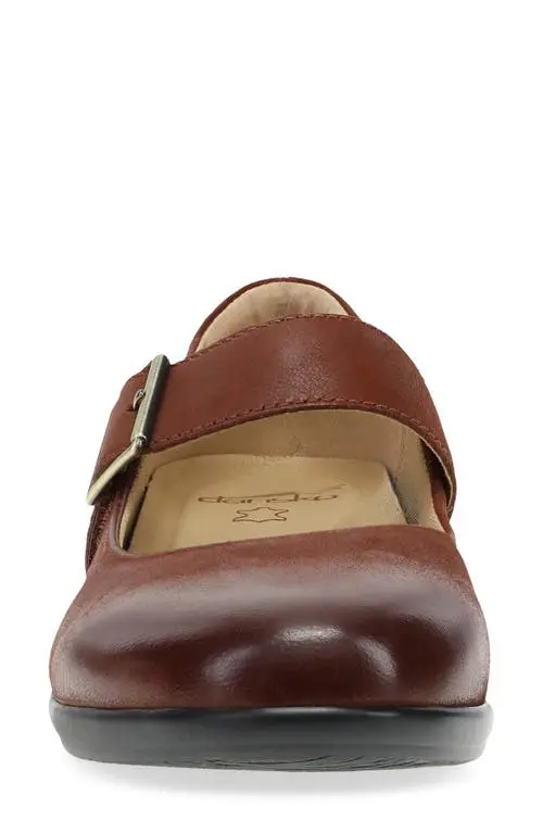 Dansko Collette Mary Jane Pump - Russet Burnished Nubuck