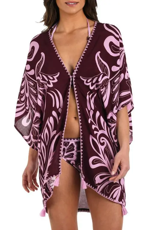 La Blanca Fiji Cover-up - Dark Cherry