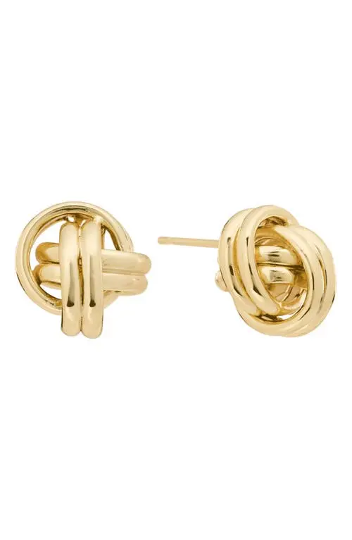 ATHRA LUXE Knot Stud Earrings - Gold